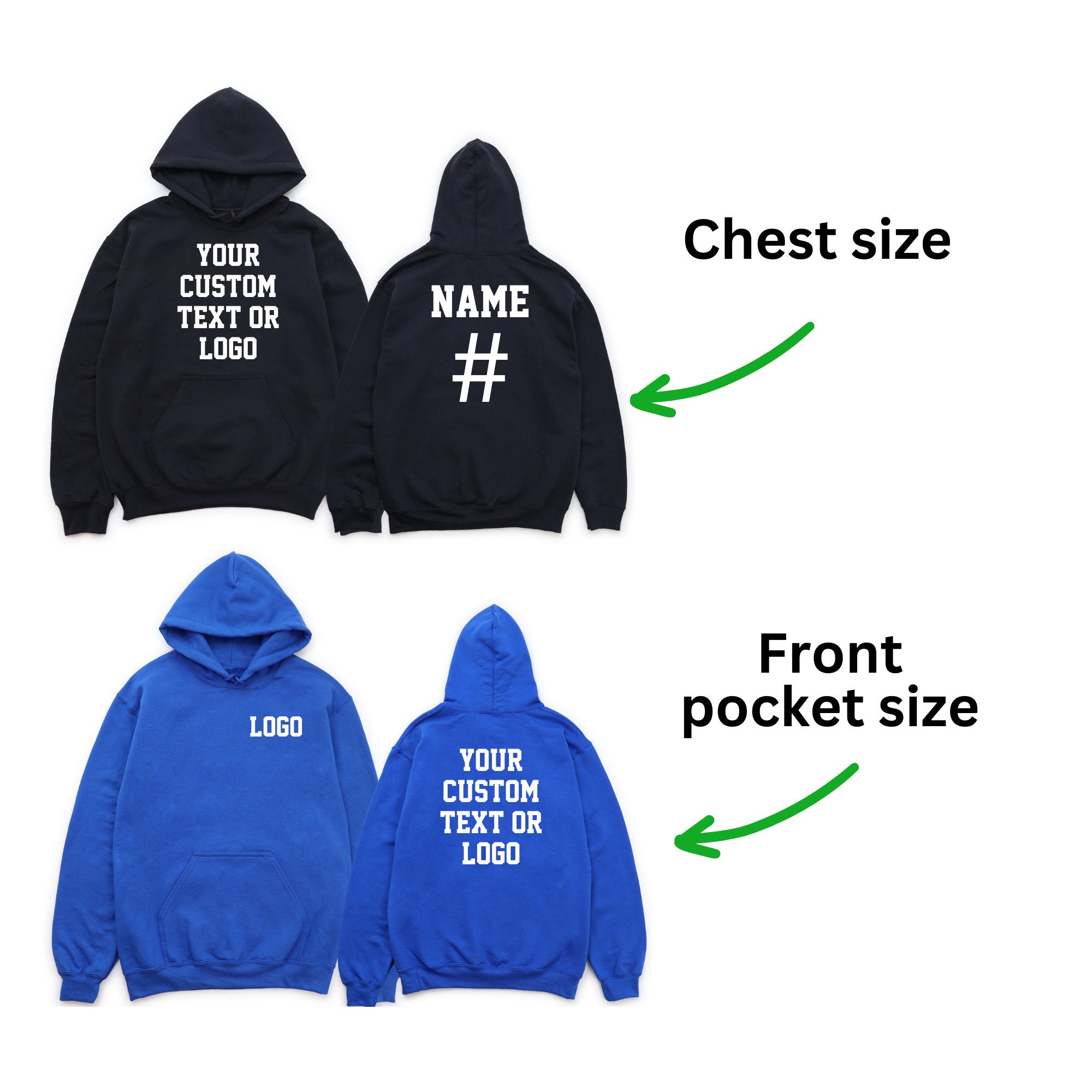 Custom Hoodie Sport Team Company Logo Personalized Sweatshirt Gift for ...