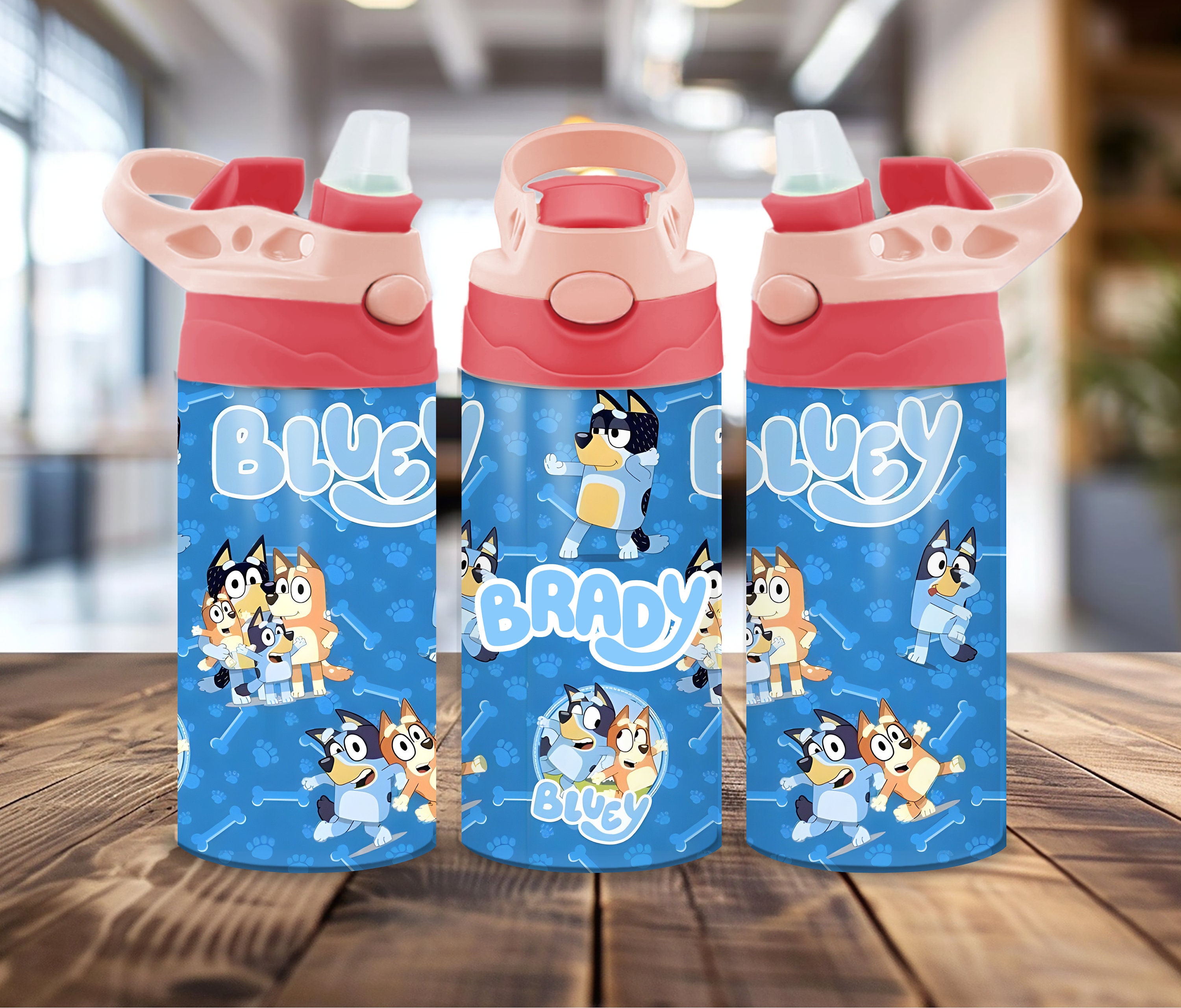 Personalized Bluey Inspired Sippy Cup Customizable Gift for Child ...