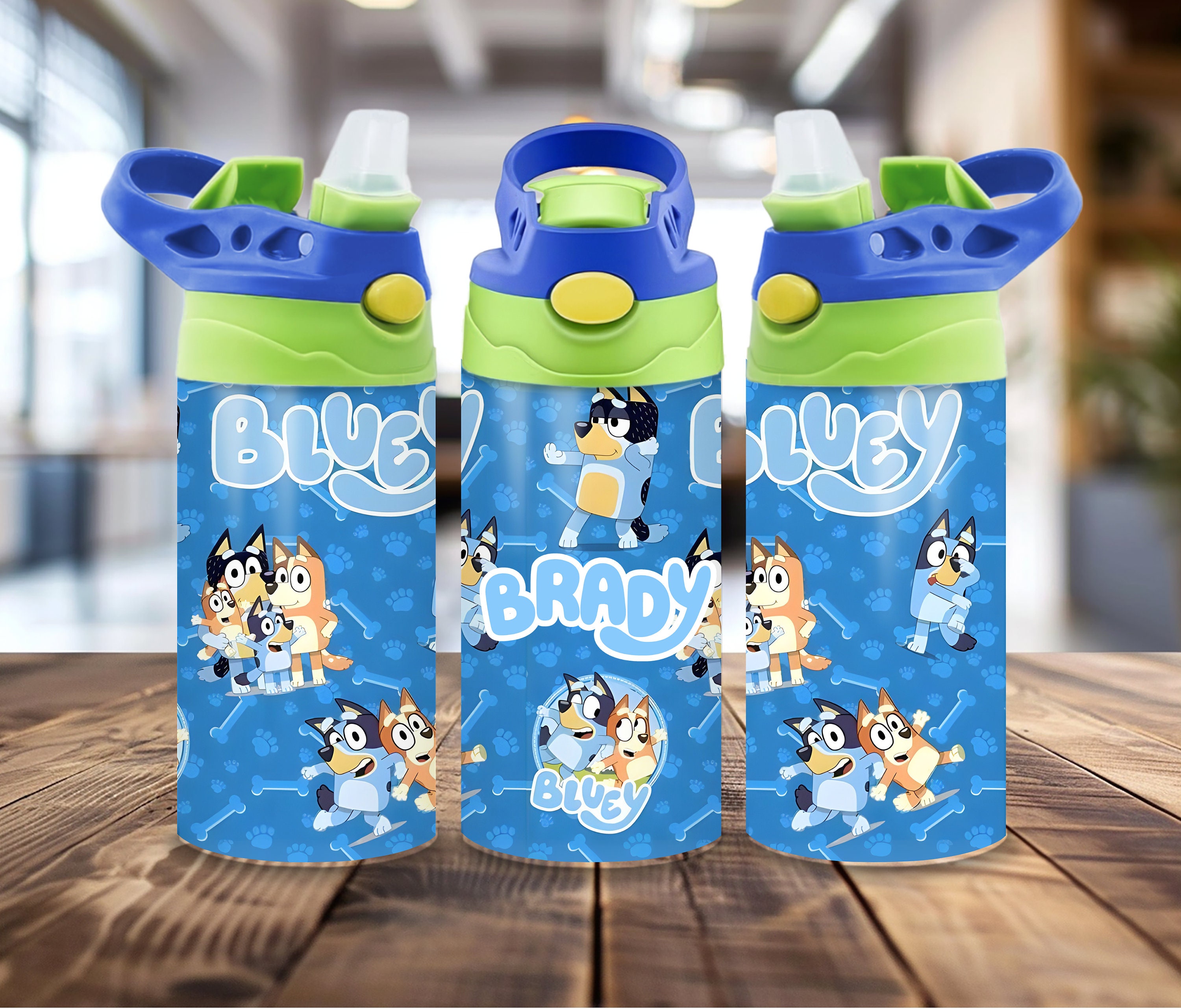 Personalized Bluey Inspired Sippy Cup Customizable Gift for Child ...
