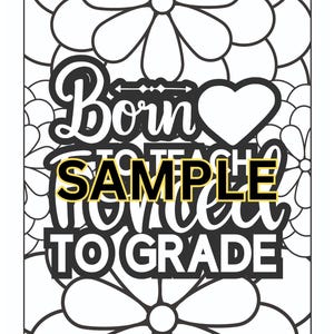 40 Printable Teacher Quotes Coloring Pages | Positive Activity Sheets ...