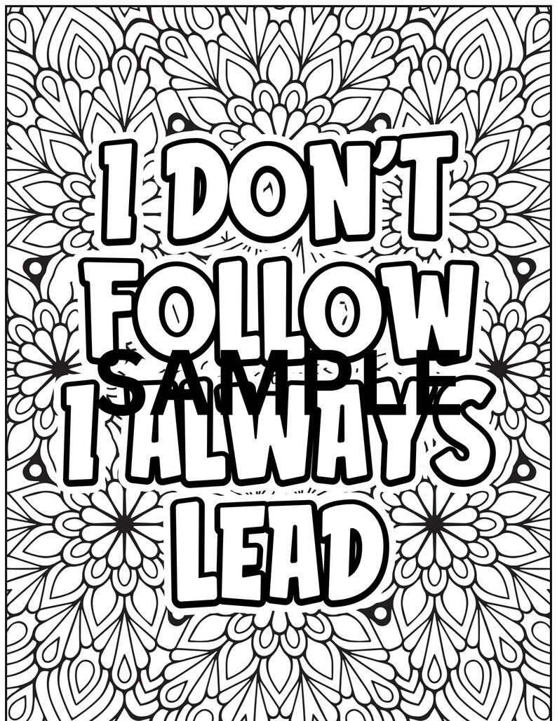 30 Printable Motivational Quote Coloring Pages | Positive Activity ...