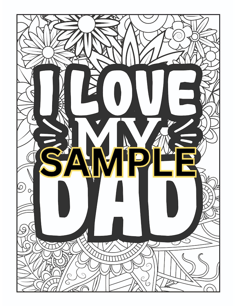 28 Printable Dads Fathers Day Coloring Pages | Positive Activity Sheets ...