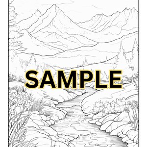 50 Printable Nature Landscape Coloring Pages | Natural Outdoor Activity ...