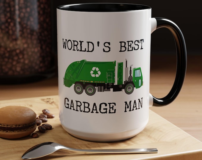 Garbage Collector Mug, Funny Gift for Garbage Man, Trash Man, Waste ...