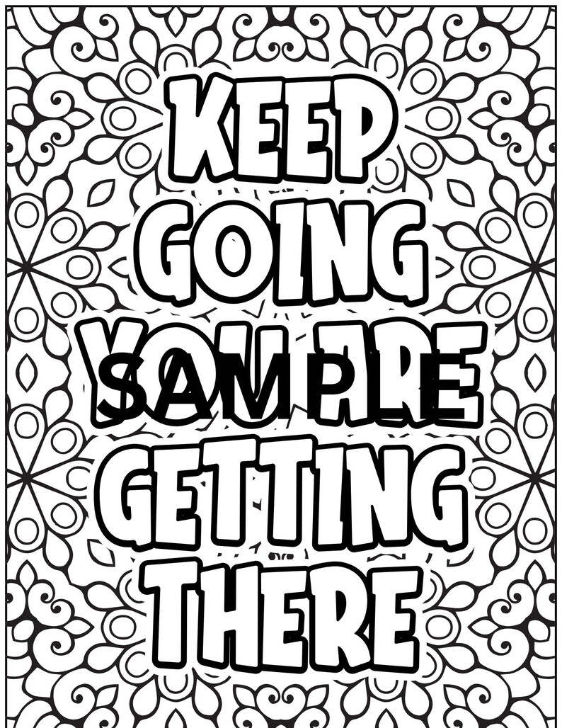 30 Printable Motivational Quote Coloring Pages | Positive Activity ...