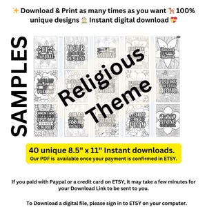 Christian Coloring Pages PDF | 40 Bible Verse Activity Sheets ...