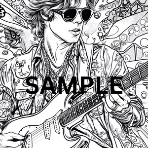 34 Rock Star Musician Coloring Pages | Printable Kids Activity Sheets ...