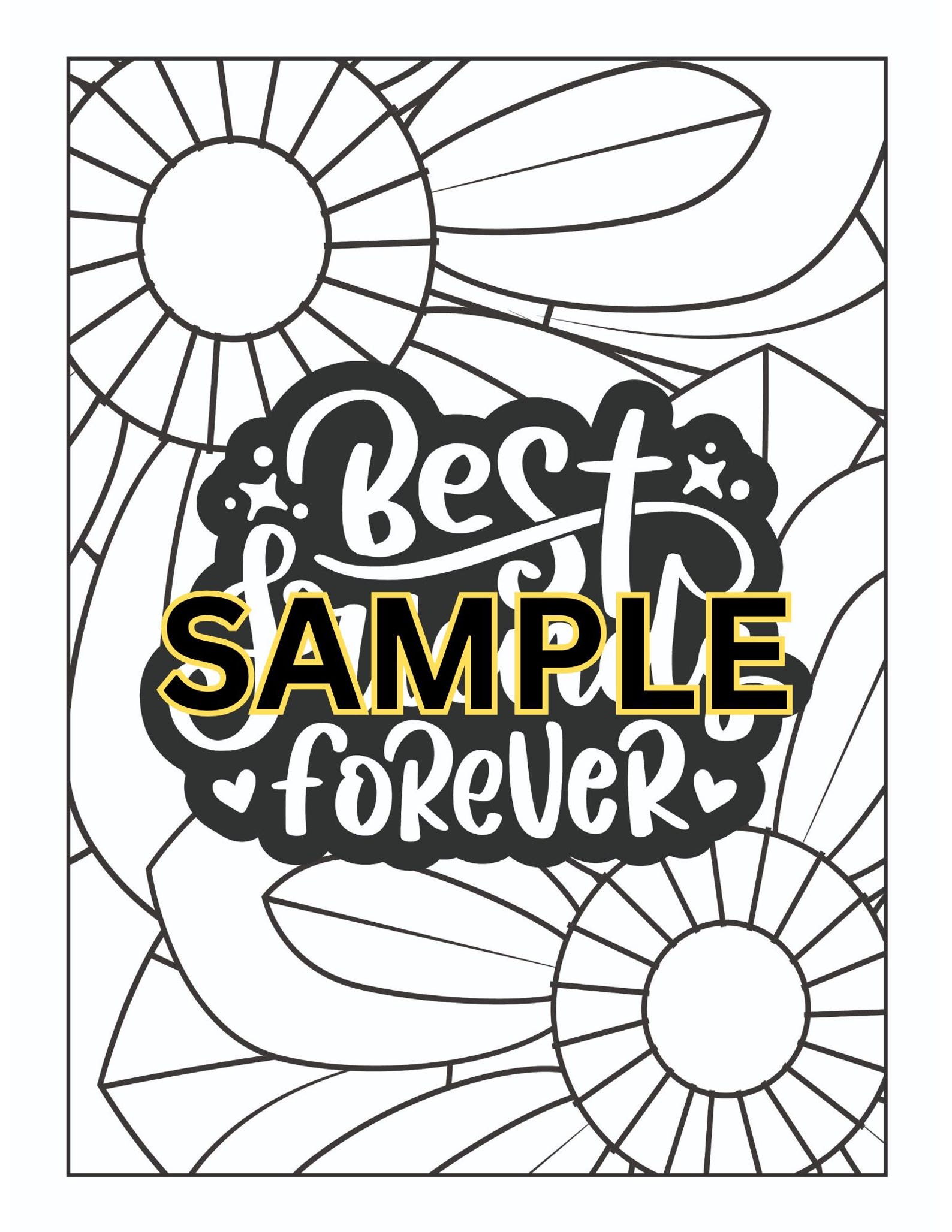 37 Printable Best Friend Quote Coloring Pages | Positive Activity ...