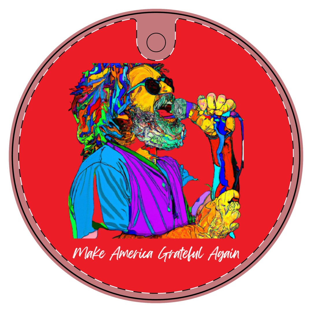 Jerry Garcia Ceramic Christmas Ornament: Deadhead MAGA Gift - Etsy