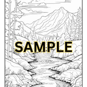 50 Printable Nature Landscape Coloring Pages | Natural Outdoor Activity ...