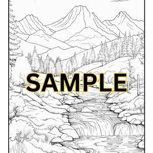 50 Printable Nature Landscape Coloring Pages | Natural Outdoor Activity ...