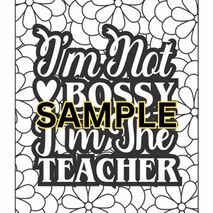 40 Printable Teacher Quotes Coloring Pages | Positive Activity Sheets ...