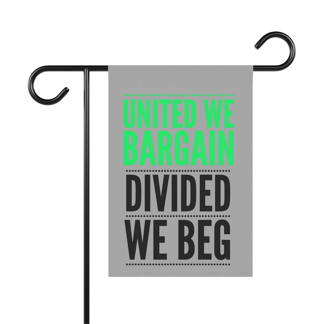 Union Garden Banner, United We Bargain Flag, Outdoor Decor - Etsy
