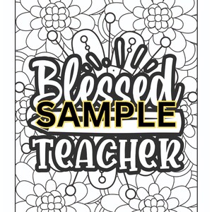 40 Printable Teacher Quotes Coloring Pages | Positive Activity Sheets ...