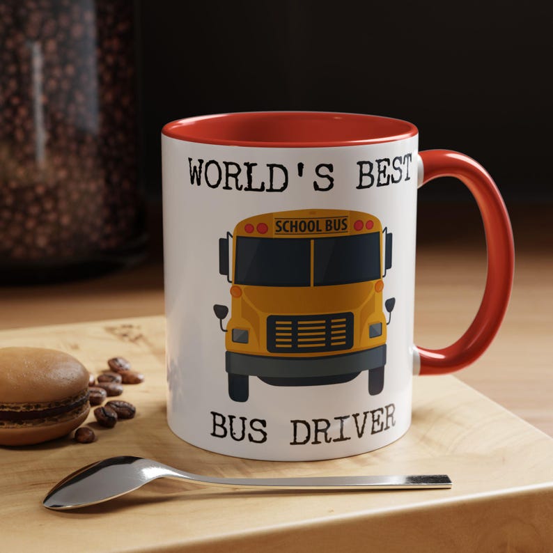 School Bus Driver Coffee Mug: Vibrant Ceramic Mug, Appreciation Gift - Etsy
