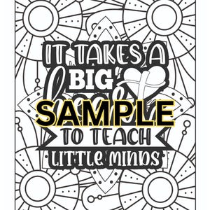 40 Printable Teacher Quotes Coloring Pages | Positive Activity Sheets ...