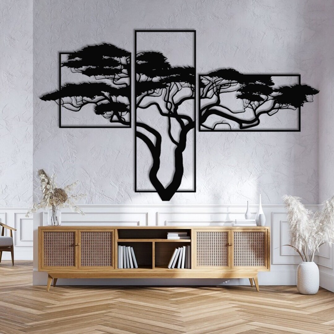 Bonsai Tree Wall Decor, Japanese Cultural Symbols Wall Hangings,lucky ...