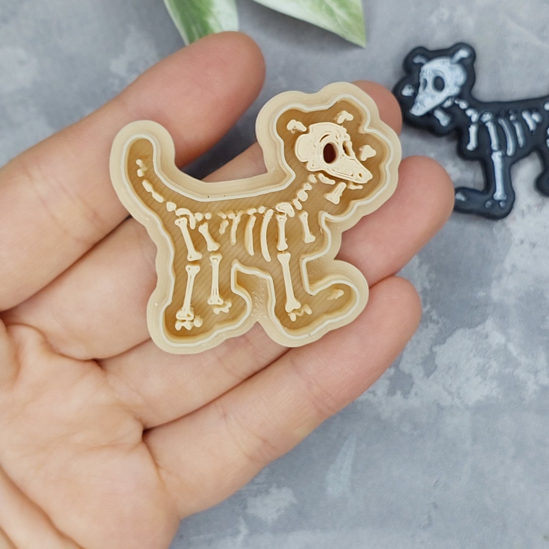 Clay Cutters Dog Skeleton, Skeleton Dog Clay Cutter for Earring ...