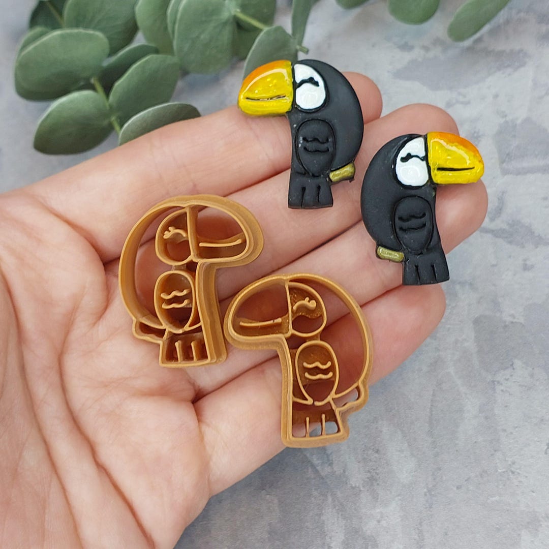 Toucan Bird Polymer Clay Cutter, Bird Polymer Clay Cutter, Summer Clay ...