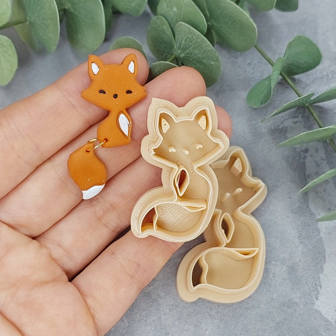 Fox Cutter, Fox Animal Clay Cutter Animal Clay Cutter Polymer Clay ...