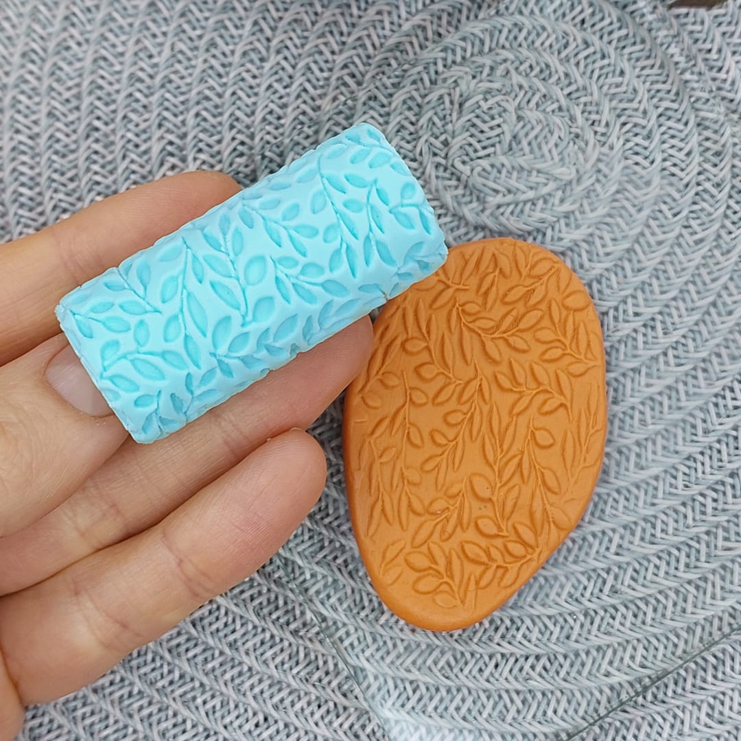 Polymer Clay Texture Roller, Leaf Clay Texture Roller, Polymer Clay ...