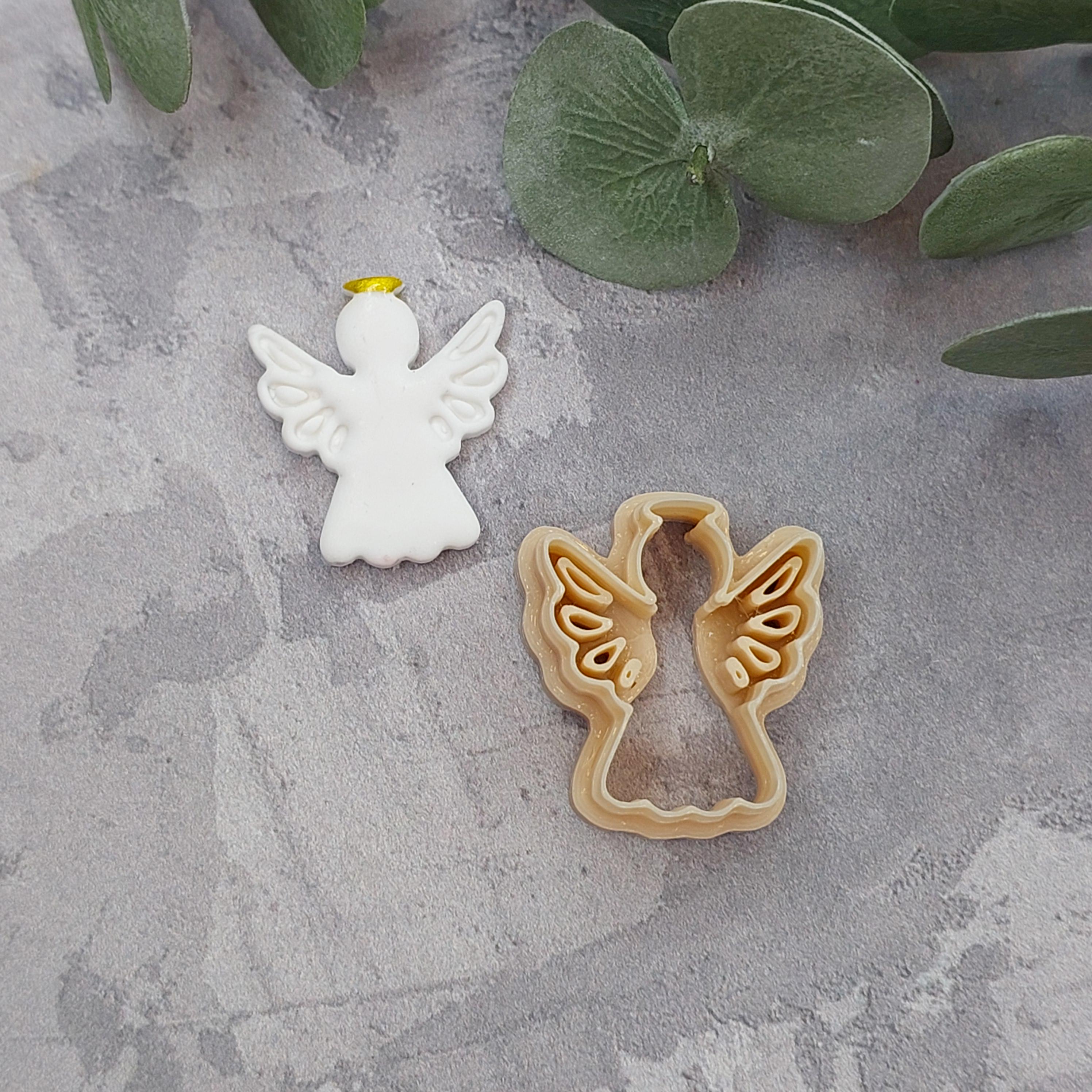 Angel Clay Cutter, Angel Christmas Polymer Clay Cutters, Christmas Clay ...