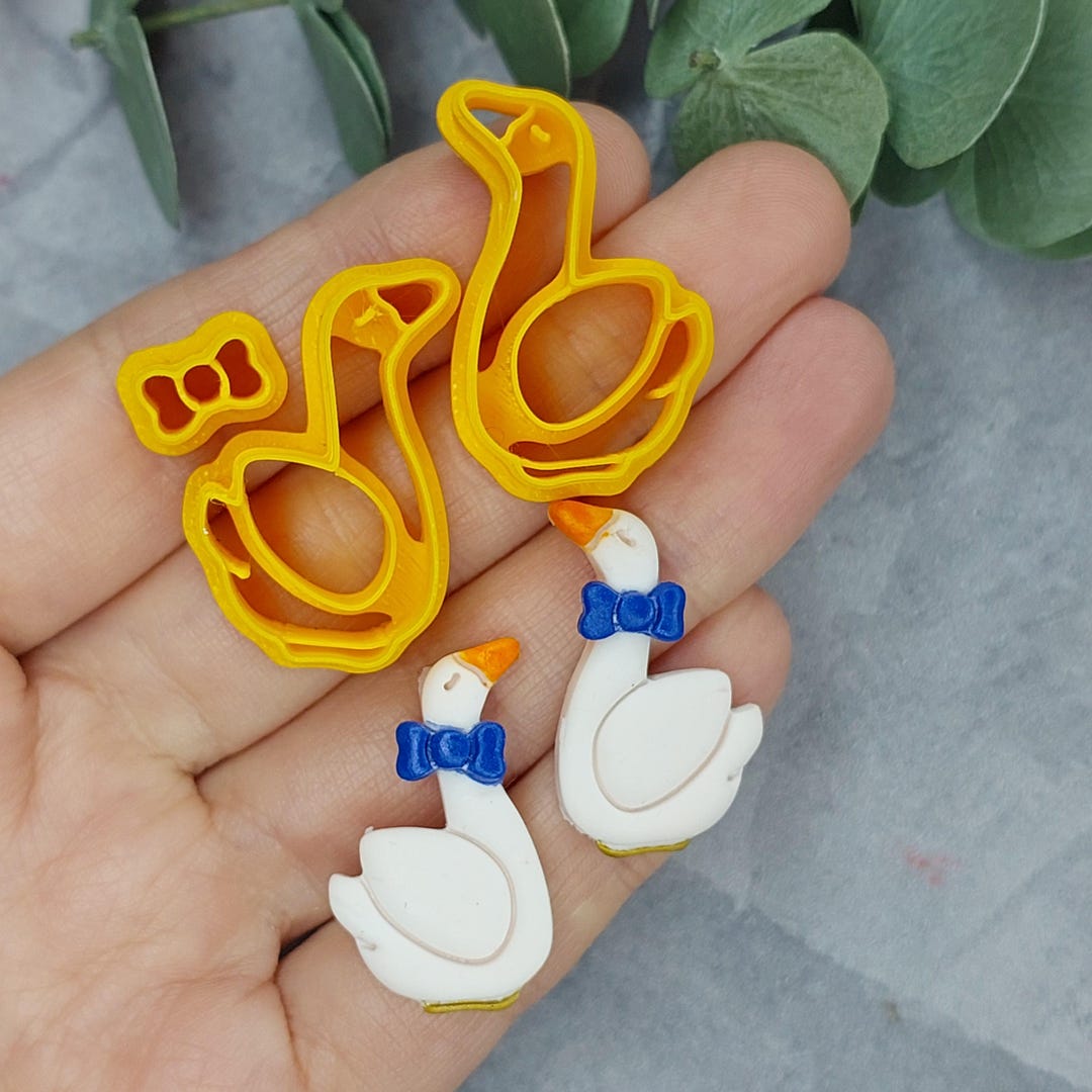 Goose Clay Cutter, Duck Clay Cutter, Animal Clay Cutter, Polymer Clay ...