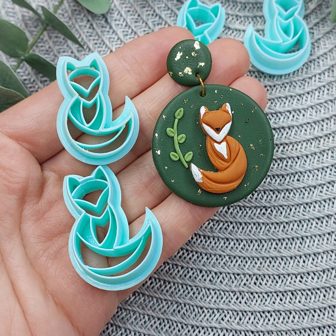 Fox Cutter, Fox Animal Clay Cutter Animal Clay Cutter Polymer Clay ...