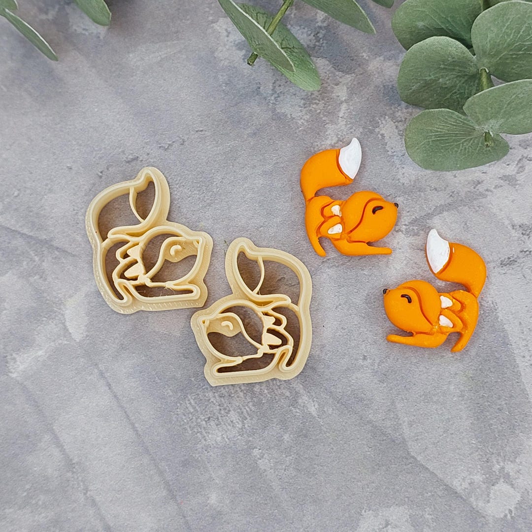 Cute Fox Cutter, Fox Animal Clay Cutter Animal Clay Cutter Polymer Clay ...
