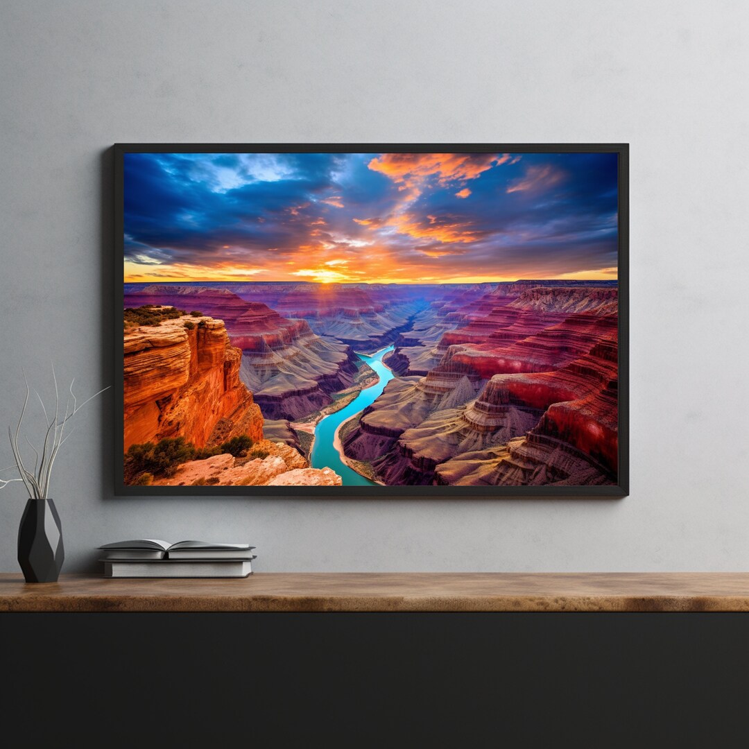 Grand Canyon National Park Poster, Grand Canyon Travel Wall Art, Grand ...