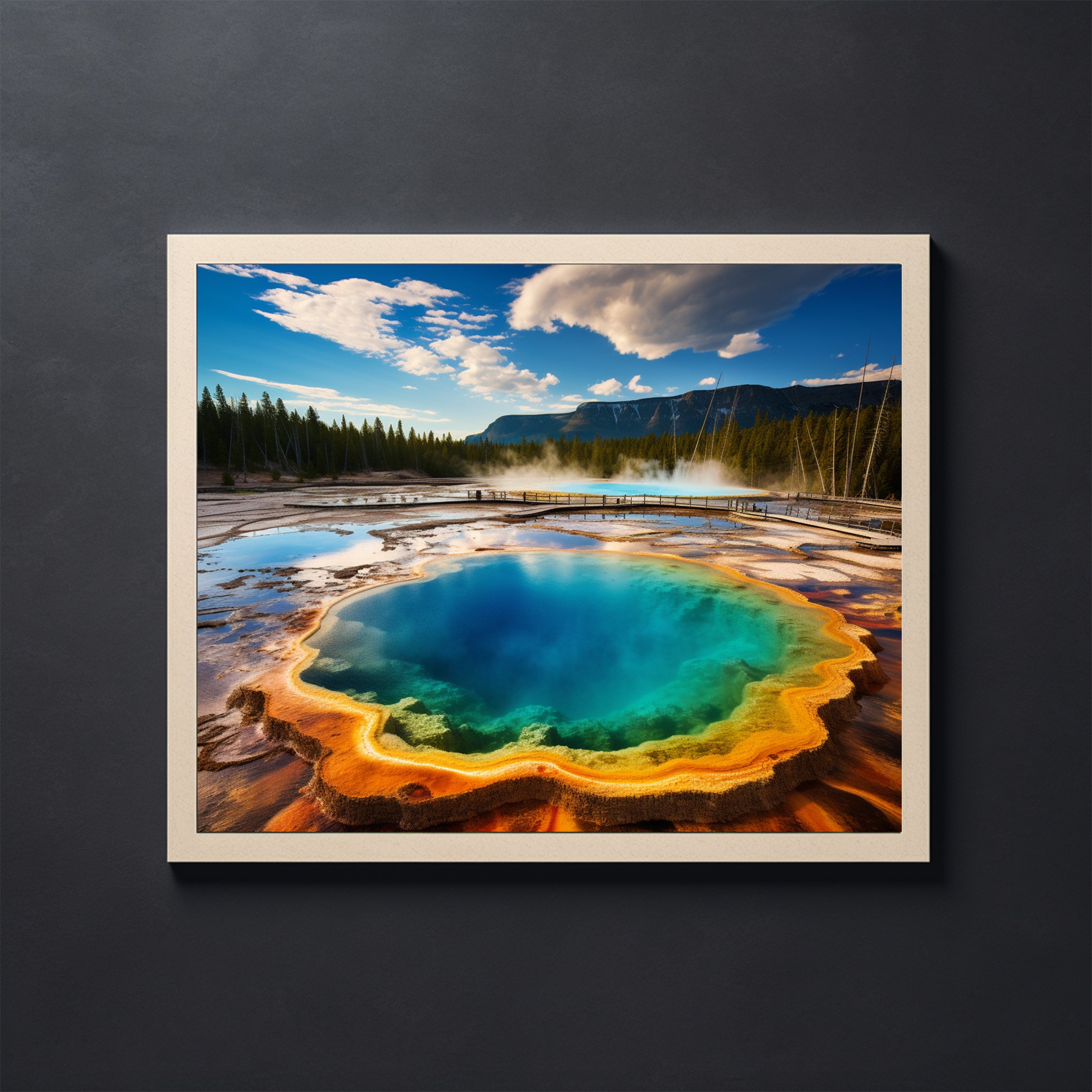 Yellowstone National Park Travel Poster, Yellowstone Wall Art Print ...