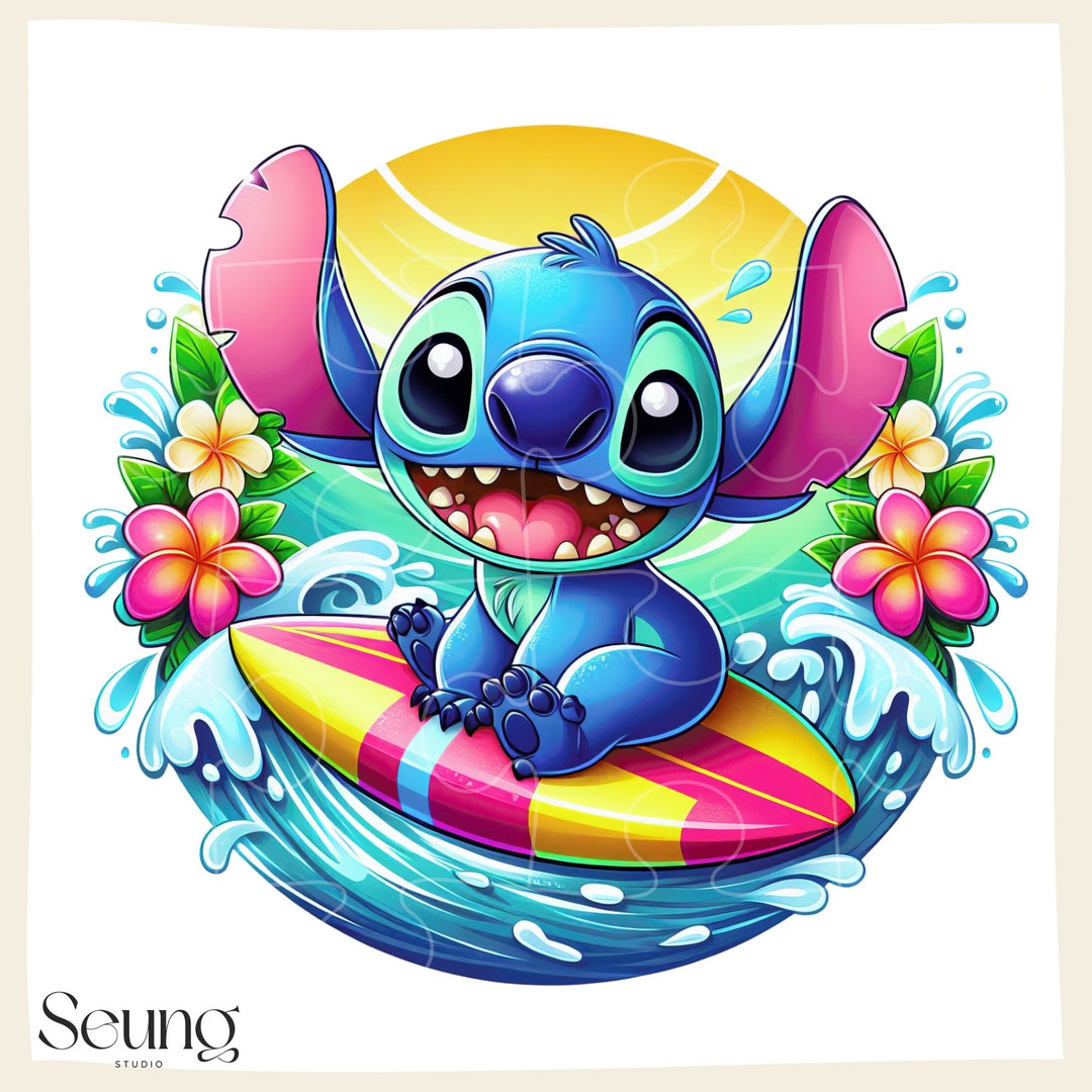 Stich 4 PNG, Watercolor Digital Design, PNG File for Sublimation, High ...