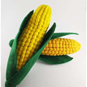 Felt Corn Sewing Pattern - Play Food Tutorial PDF Pattern - Etsy