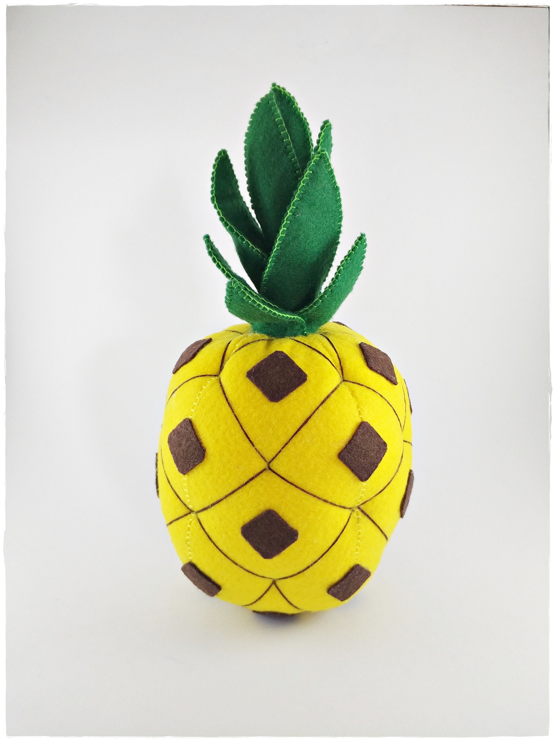 Felt Pineapple Pdf Pattern Pdf Sewing Pattern Tutorial Step By Step