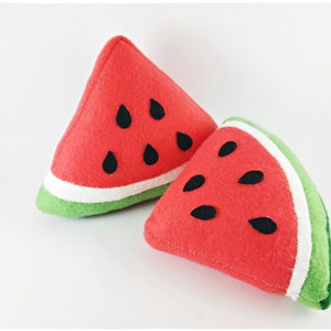 Felt Watermalon Slice PDF Pattern PDF Sewing Pattern Tutorial Step by Step Play Food in Real ...