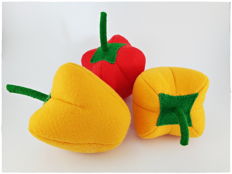Paprika Pepper PDF Pattern - Felt Fruit Sewing Pattern + Tutorial Step ...