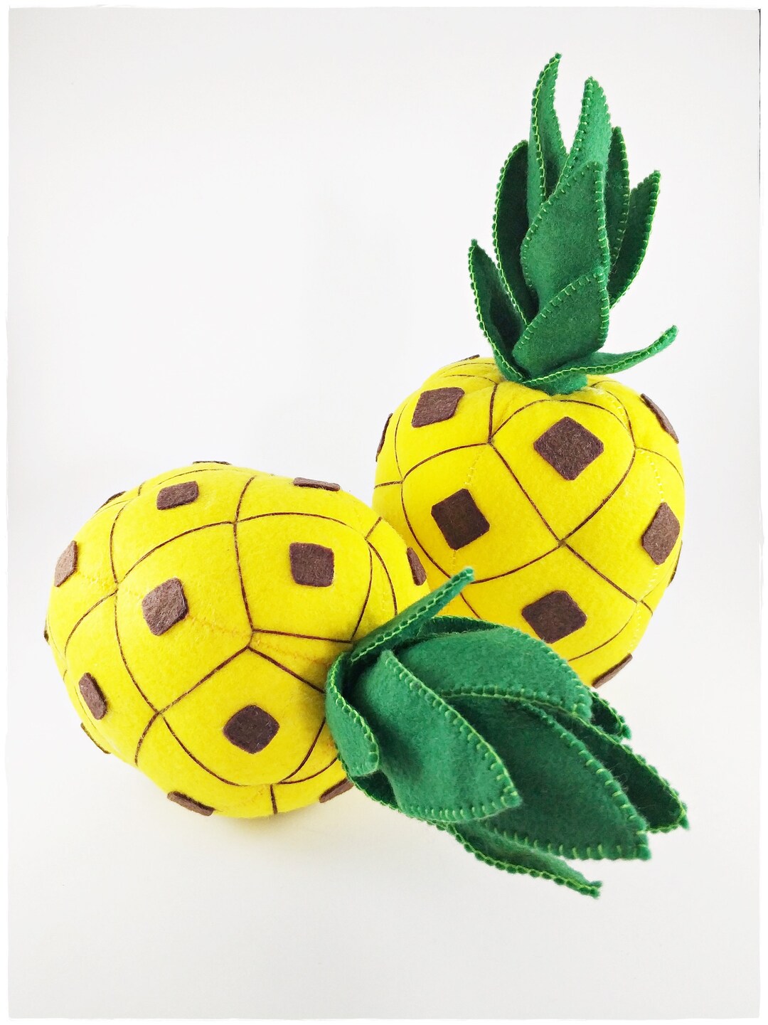 Felt Pineapple Pdf Pattern Pdf Sewing Pattern Tutorial Step By Step