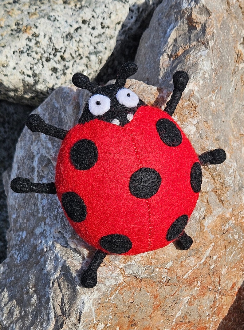 Felt Ladybug PDF Pattern - PDF Sewing Pattern + Tutorial Step by Step ...