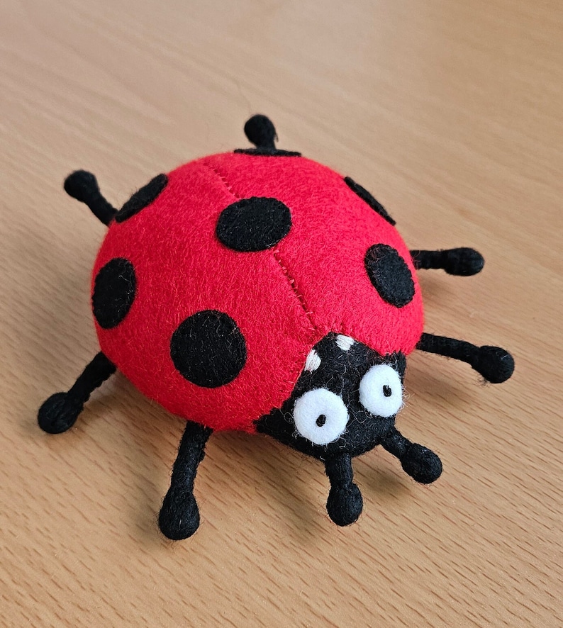 Felt Ladybug PDF Pattern - PDF Sewing Pattern + Tutorial Step by Step ...