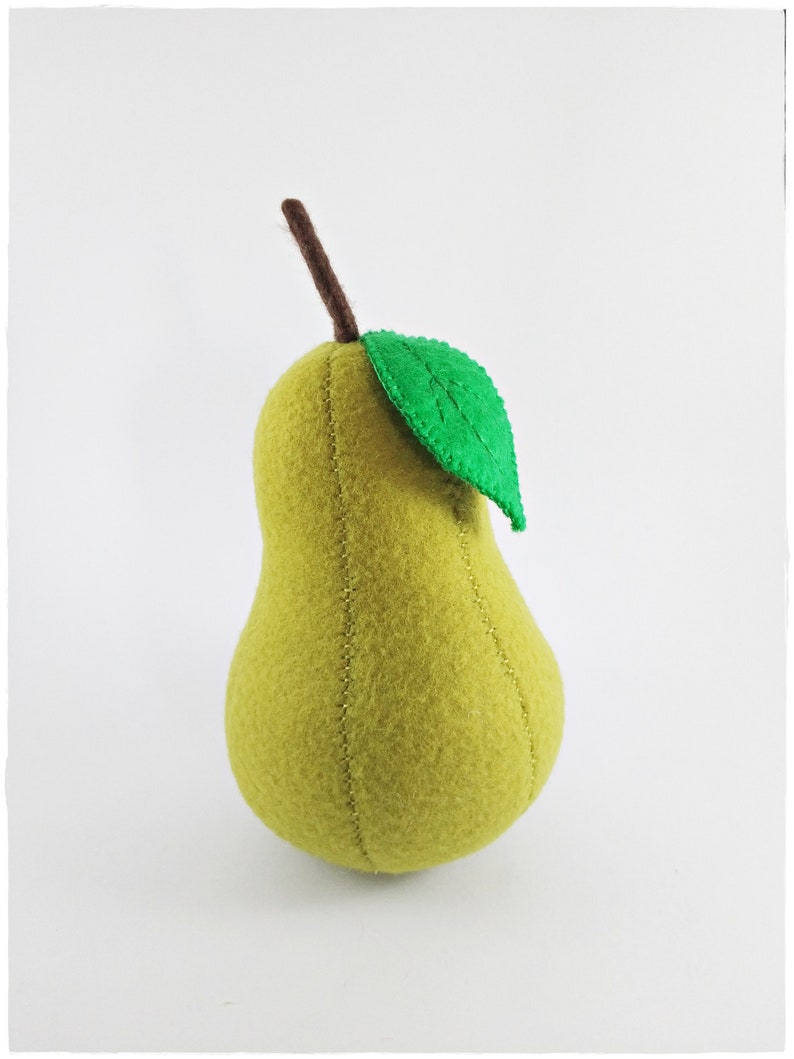 Felt Pear PDF Pattern PDF Sewing Pattern Tutorial Step by - Etsy Australia