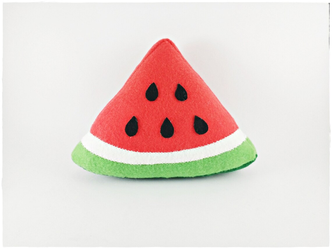 Felt Watermalon Slice PDF Pattern - PDF Sewing Pattern + Tutorial Step by Step - Play Food in ...