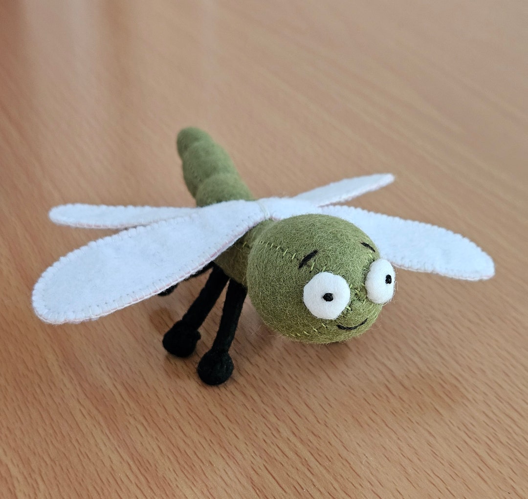 Felt Dragonfly PDF Pattern – Sewing Tutorial, Play Insect Decor Digital ...
