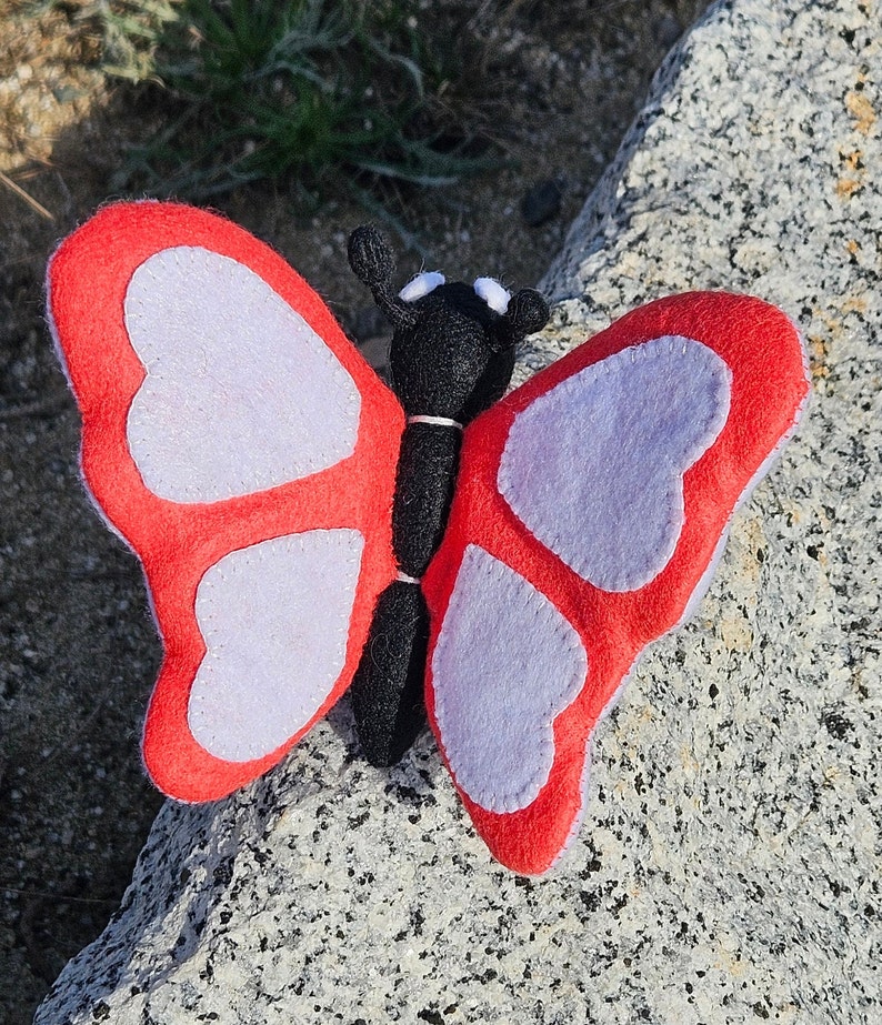 Felt Butterfly Sewing Pattern – Insect Plush Toy Tutorial PDF Pattern ...