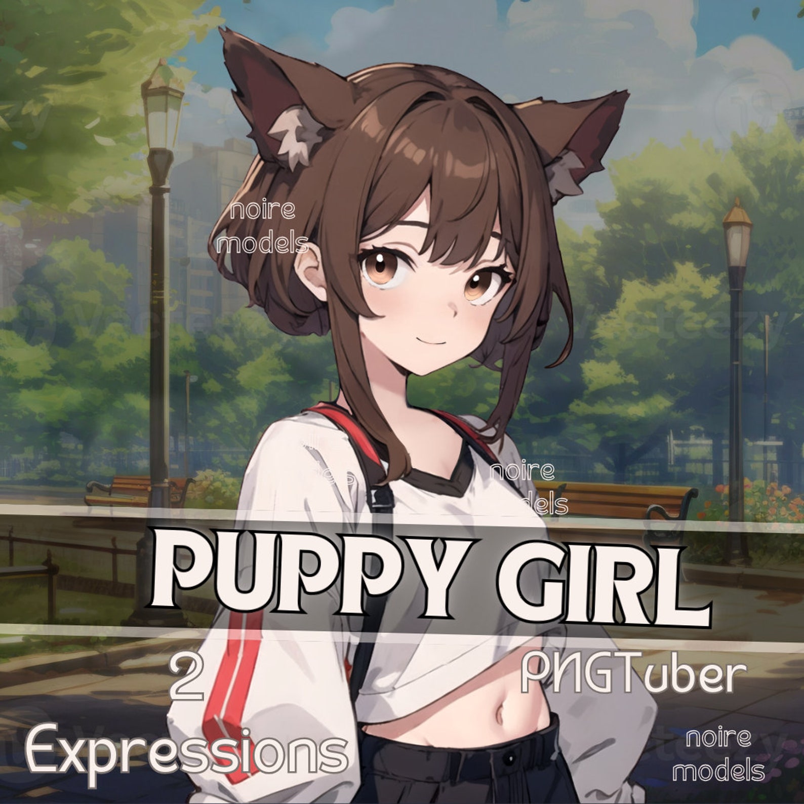 PNGTUBER - Cute Puppy Girl - Vtuber - Premade - Female - Streamer - 2D ...