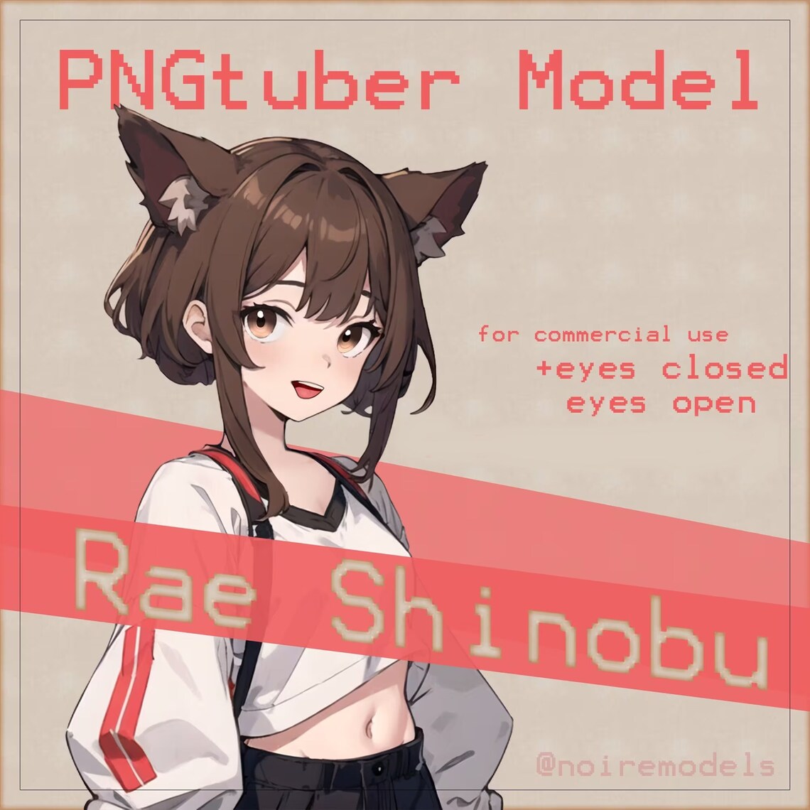 Puppy Girl Pngtuber Model – 2 Expressions (premade Vtuber Asset) - Etsy