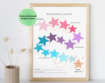 Reward Chart Toddler Reward Chart Reward Chart Printable Kids Routine ...