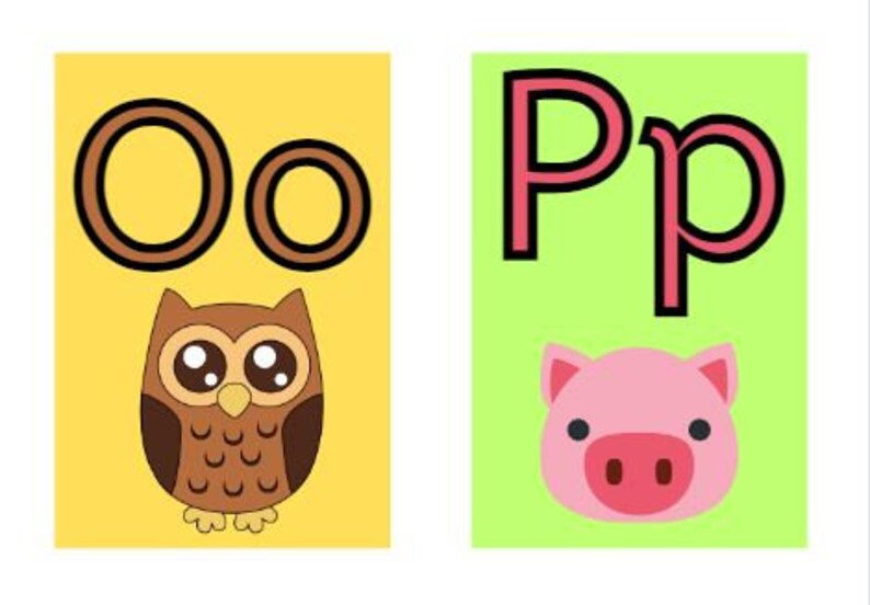 Printable ESL Alphabet Flash Cards - Etsy