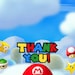 SUPER MARIO THANK You Card Mario Boys Birthday Super Mario Thank You ...