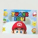 SUPER MARIO THANK You Card Mario Boys Birthday Super Mario Thank You ...