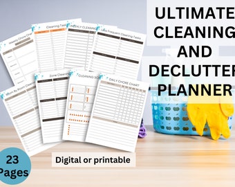 Ultimate Cleaning Schedule Bundle Editable,cleaning Planner Bundle A4 ...